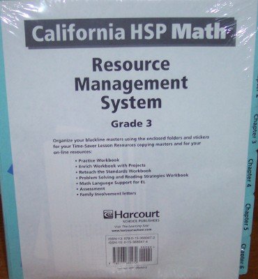 Amazon.com: Harcourt Math: Resource Management System, Grade 3: ...