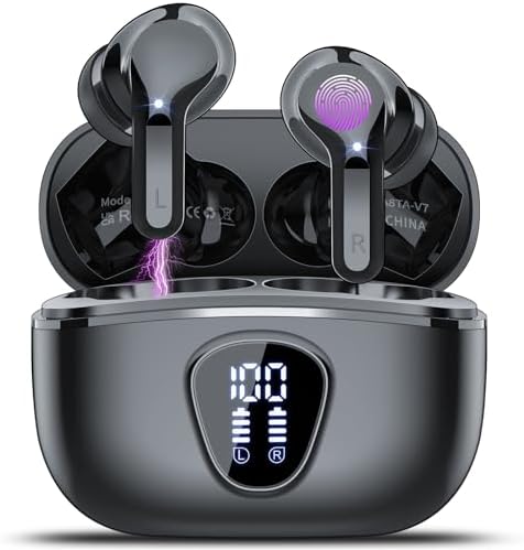 Amazon.com: Wireless Earbuds, 2023 Bluetooth 5.3 Headphones HiFi Stereo ...