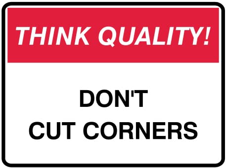 Safety Signs | Combo Pack of 5 think quality dont cut corners white bg ...