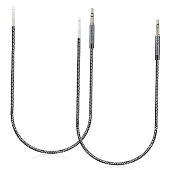 Amazon.com: 2pcs Replacement Cables Audio Cable Braided Wire Auxiliary ...