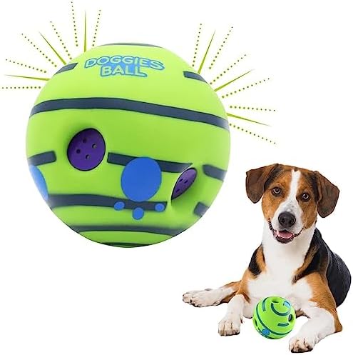 Buy GOPAD Wobble Giggle Dog Ball, Interactive Dog Toy for Small Medium ...