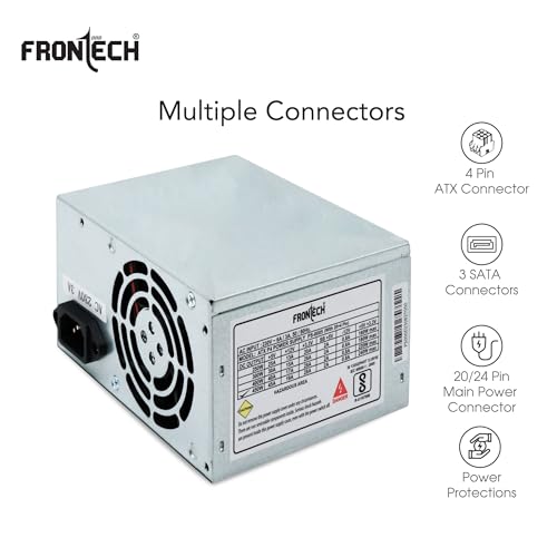 FRONTECH 450 Watts SMPS Power Supply Unit, Compliant with ATX 12V, 20 / ...