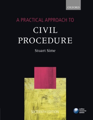 A Practical Approach to Civil Procedure: Sime, Stuart: 9780199678716 ...