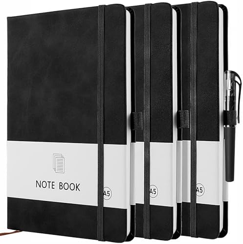 Lined Journal Notebook，3 Pack Ruled Lined Notepads，A5 Notebooks ...
