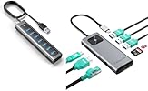 Amazon.com: GiGimundo GM7U 7-Port USB 3.0 Hub, 3.3FT Long Cable ...