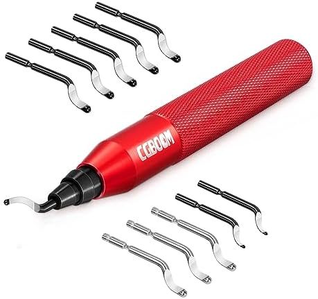 CGBOOM Deburring Tool with 10 Extra HSS(Steel) Blades in 3 Modes and 1 ...