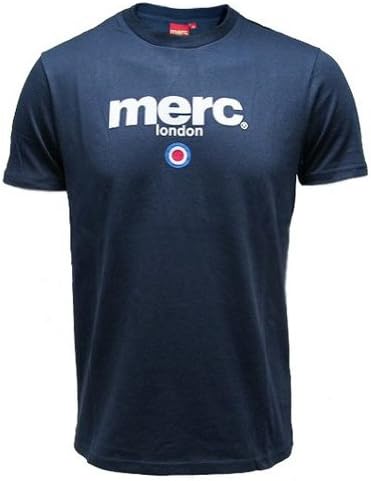 Merc London Mens 60s Mod Retro Brighton T-Shirt Navy S | Amazon.com