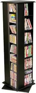 Amazon.com: Revolving Media Storage Tower Black 2392BL : Home & Kitchen