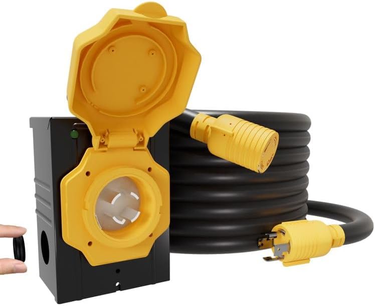 Amazon.com: 30AMP 25Feet Generator Cord with Pre-drilled Power Inlet ...