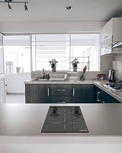 Karinear 12 Inch Induction Cooktop 2 Burner Drop In Electric Cooktop ...