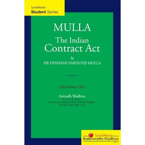 Mulla The Indian Contract Act : Anirudh Wadhwa: Amazon.in: Books