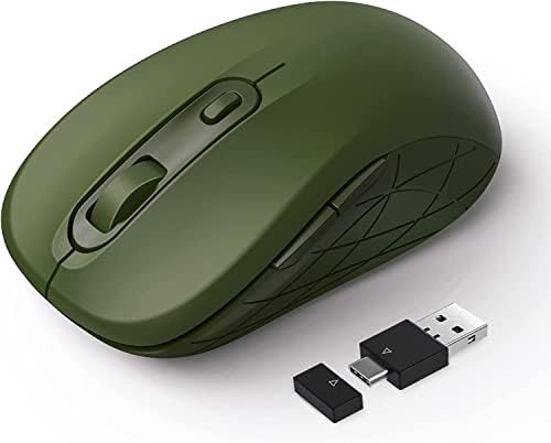 Amazon.com: Doukible Type C Wireless Mouse, Dual Mode 2.4G & USB C ...