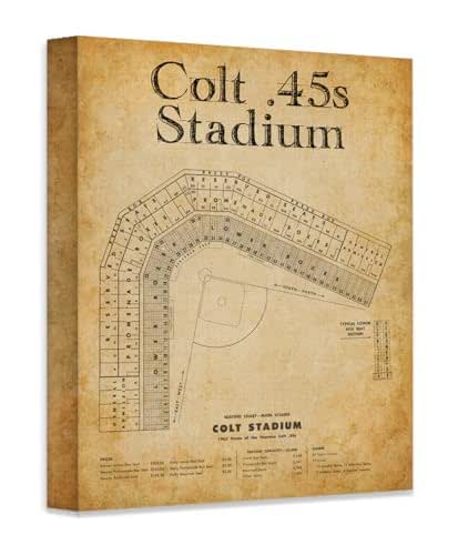 Amazon.com: Colt .45s Stadium Seating Chart-16x20 Stretched Canvas ...