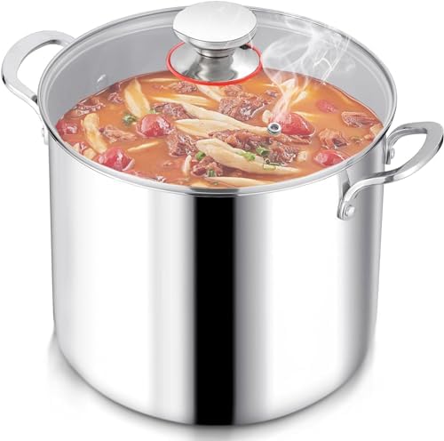 Amazon.com: Herogo 12-Quart 18/10 Stainless Steel Stock Pot with Lid ...