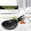 KICHLY Nonstick Frying Pan Set, 3 Piece Induction Bottom Chef's Pan, 8 ...