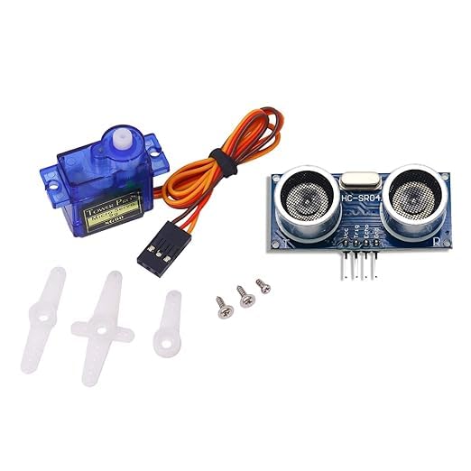 R&D SG90 Micro Digital Servo Motor 9G with HC-SR04 Ultrasonic Sensor ...