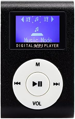 0.8-inch Mini Portable MP3 Music Player with Metal Clip, LCD Screen and ...