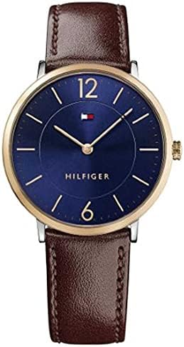 Tommy Hilfiger Men's Quartz Stainless Steel Case and Leather Strap ...