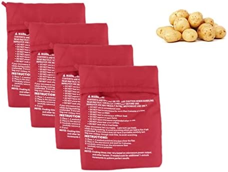 Amazon.com: 4PCS Reusable Express Microwave Potato Bag Saving Time ...