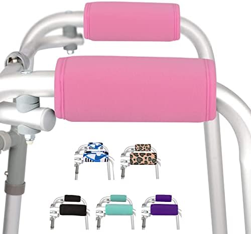 Amazon.com: Coldairsoap Pink Walker Hand Grips Cover, 2 Pcs Walker ...