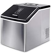 Devanti Ice Maker Machine, 2L 12KG Stainless Steel Portable Countertop ...