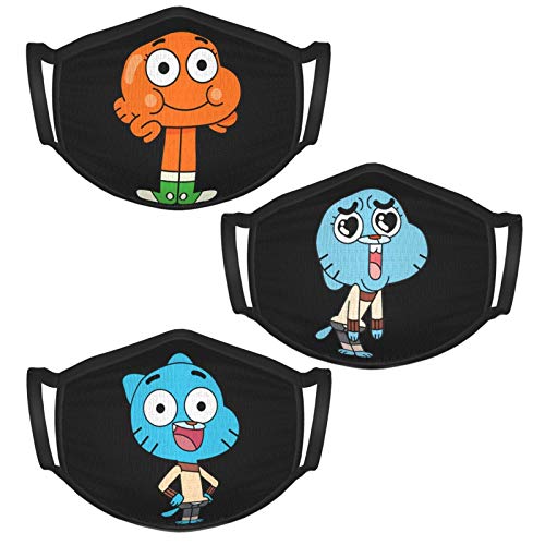 3 Pack The Amazing World of Gumball Kids Balaclava Bandanas Dust Face ...