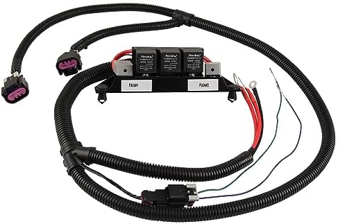Amazon.com: WMPHE Dual Speed Electric Fan Control Wiring Harness Kit ...