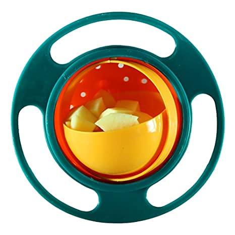 Krisha Handicrafts Kids Magic Bowl 360 Rotate |Funny Toys |Baby Gyro ...