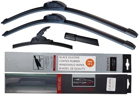 Amazon.com: MOTOROPT Silica View – (26"+16") Silicone Wiper Blades ...