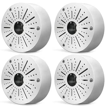 Camera Junction Box(4 Pack),Universal Bullet Security Camera Junction Box Mount Bracket,Wall ...