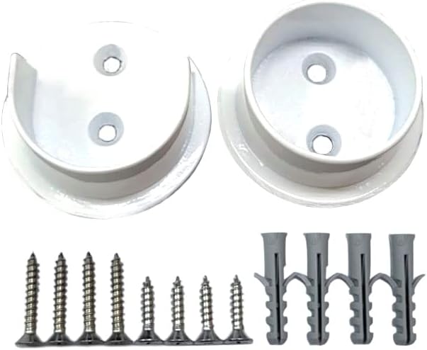 Amazon.com: QCAA Extra Heavy Duty Premium Solid Brass Closet Pole ...