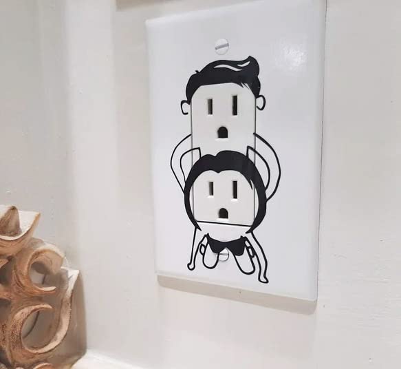 Naughty Electrical Outlet Art