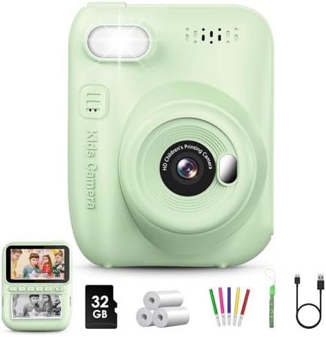 Amazon.com : Kids Instant Print Camera, 3.0-inch HD Screen 32MP Photo ...
