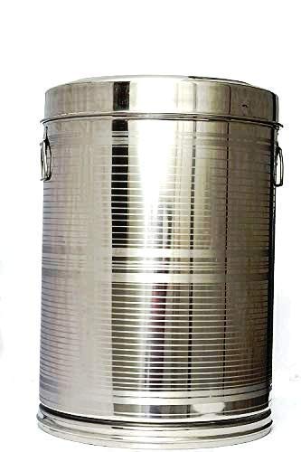 Buy RJ Stainless Steel kunda pawali Deep Atta Dabba - 20 Kg Online at ...