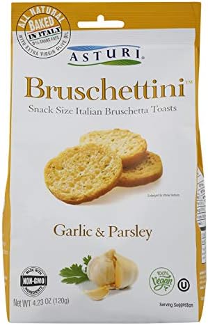 Amazon.com: Asturi Bruschettini, Garlic and Parsley, 4.23 Ounce