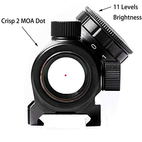 Hauska Tactical Red Dot Sight 1x25 1” Inch Riser Picatinny Mount Co ...