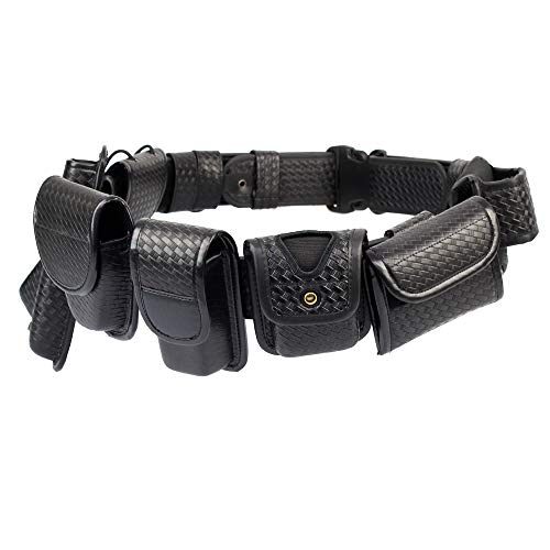 9-in-1 Police Duty Belt Kit with Pouches, Law Enforcement Utility Belt ...
