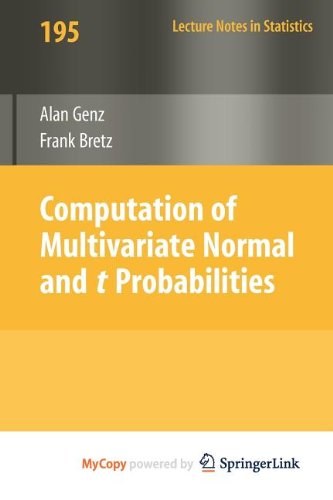 Amazon.com: Computation of Multivariate Normal and t Probabilities ...