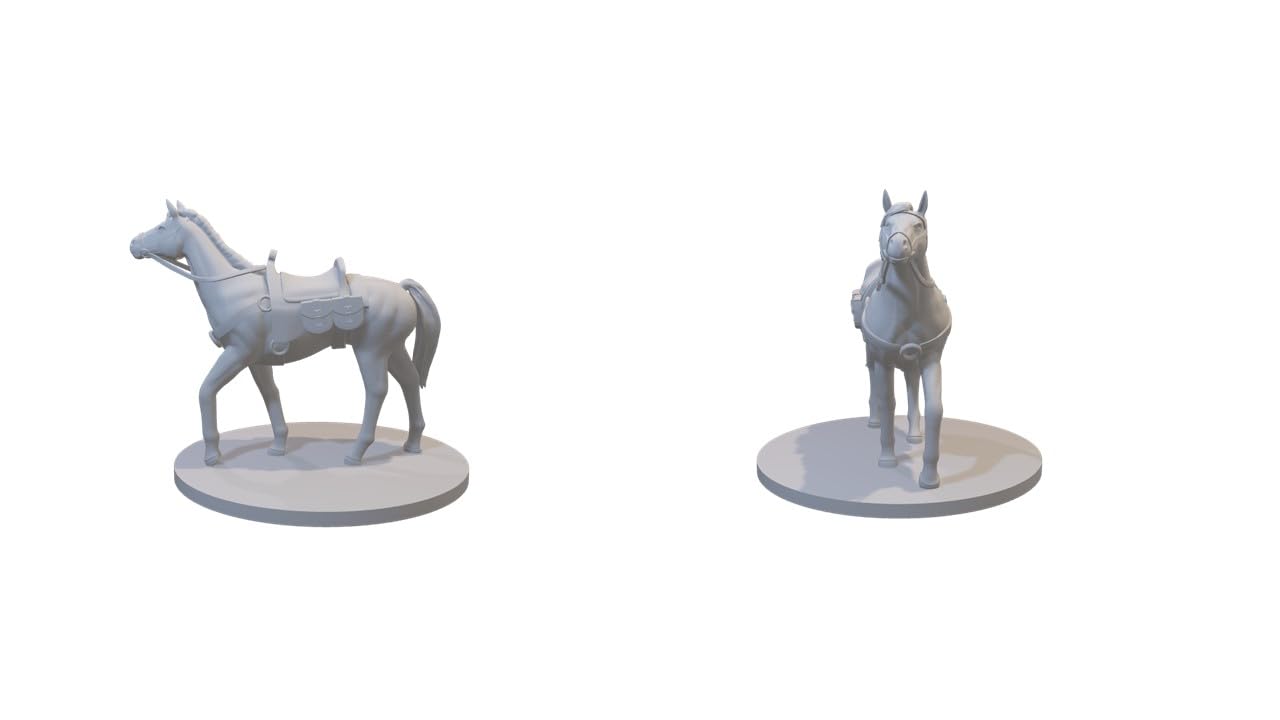Amazon.com: Large Animal Miniature for DND Pathfinder RPG Unpainted ...