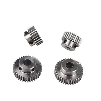 2pcs Motor Boss Spur Gear 1 Modulus 45 Steell Convex Gears 35 40 45 50 ...