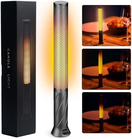AUGE LIGHT 4-in-1 LED Candle Lamp Flameless Night Light, Minimalist ...
