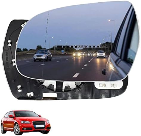 AUTOXBERT Wing Mirror Glass Left Passenger Side Compatible with Audi A4 ...
