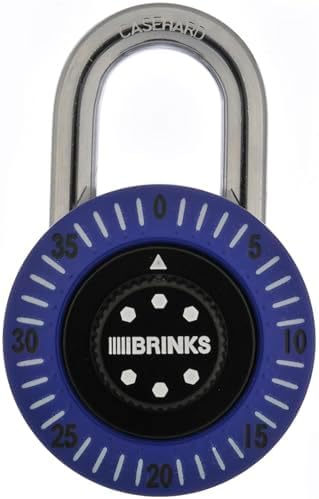 BRINKS 50mm Dial Combination Padlock – Heavy Duty Gym, School Locker ...