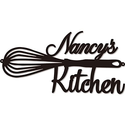 Amazon.com: Kitchen Name Sign Personalized Metal Sign for Home Kitchen ...
