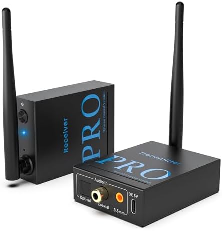 Amazon.com: 1Mii 2.4GHz Wireless Audio Transmitter and Receiver (1 TX+1 ...