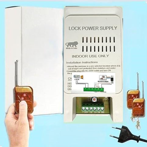 Electronic Lock Power Supply (Wireless Unlock Electric Rim Lock - Smart ...