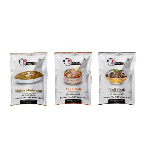 Ready To Cook Food Combos Of Mutter Mushroom, Veg Handi & Pindi Chole ...