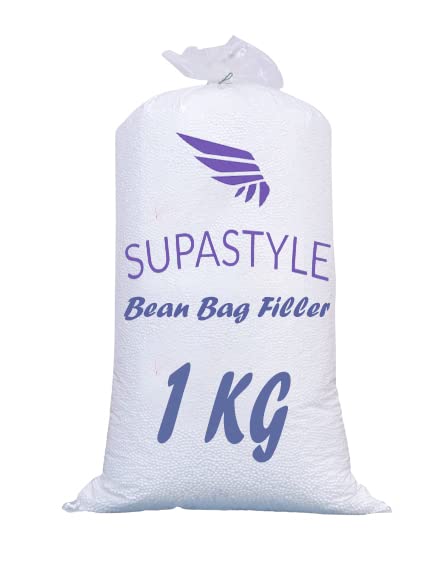 SUPASTYLE White Beans for 1 kg Bean Bag Refill-Fill | High Density ...