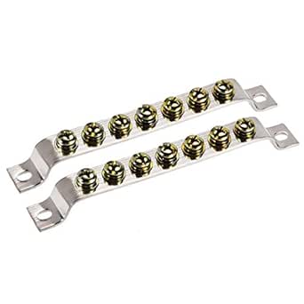 uxcell Terminal Block Connector Bar 7 Positions Single Row Ground Wire ...