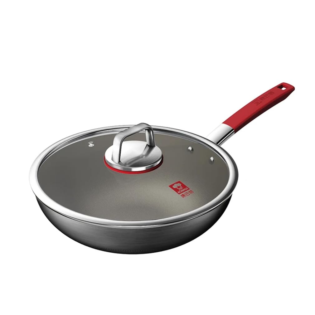 Amazon.com: KBH KGT-C32A Titanium Nonstick Wok, Frying pan with Lid ...